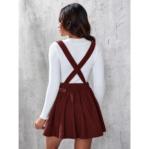 BohoGypsyDreamer.com | Dresses | Criss Cross Back Corduroy Overall Mini ...